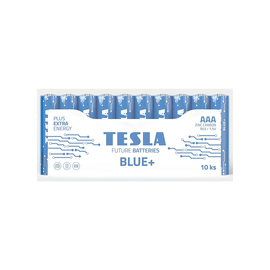 Tesla AAA Battery AAA BLUE 10 M. PACK R03/SHR 10 Piece | AlHasoob - الحاسوب